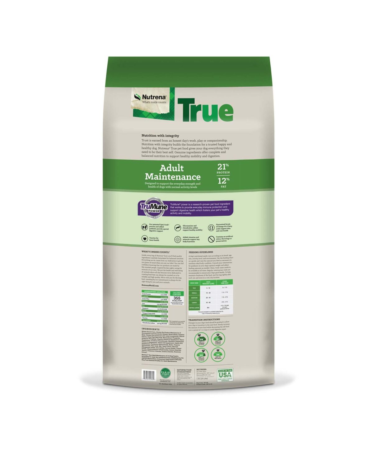 Nutrena True Adult Maintenance 21/12 Dog Food