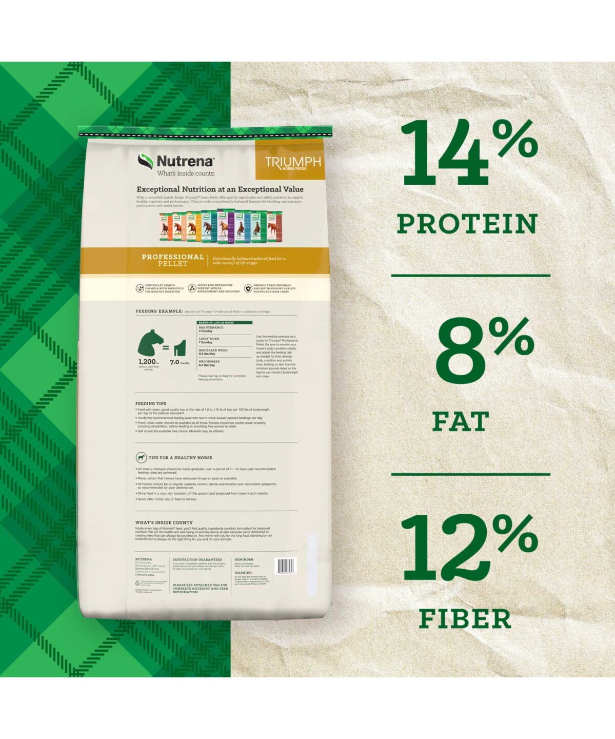 Triumph Professional Pellet Horse Feed | Nutrena Animal Feeds