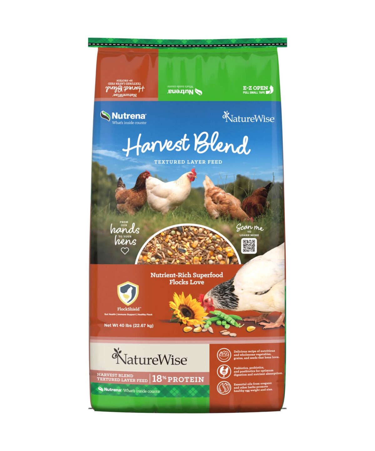 Harvest Blend 18% Textured Layer Feed | Nutrena Animal Feeds