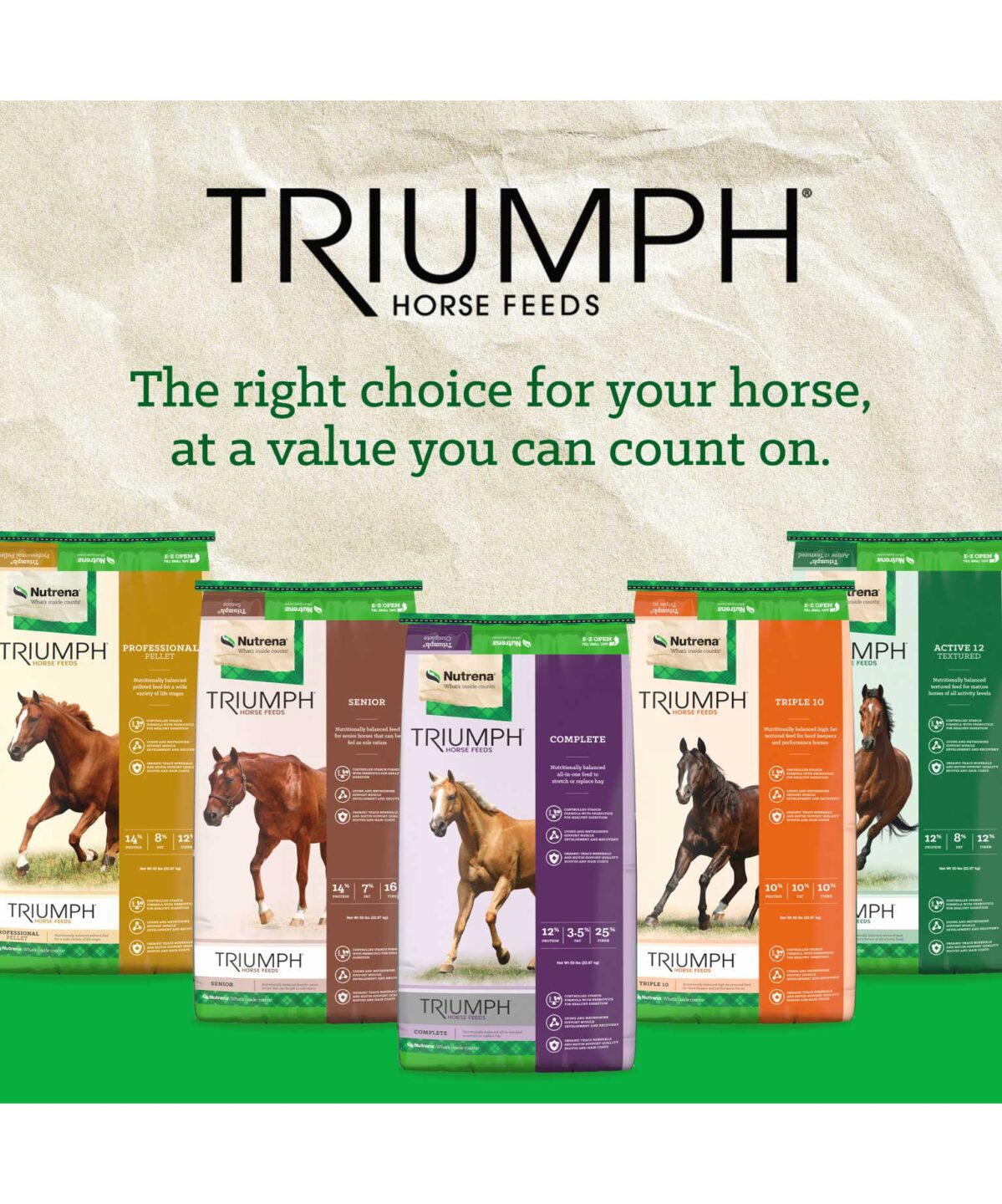 Triumph 12-8 Horse Feed | Nutrena Animal Feeds